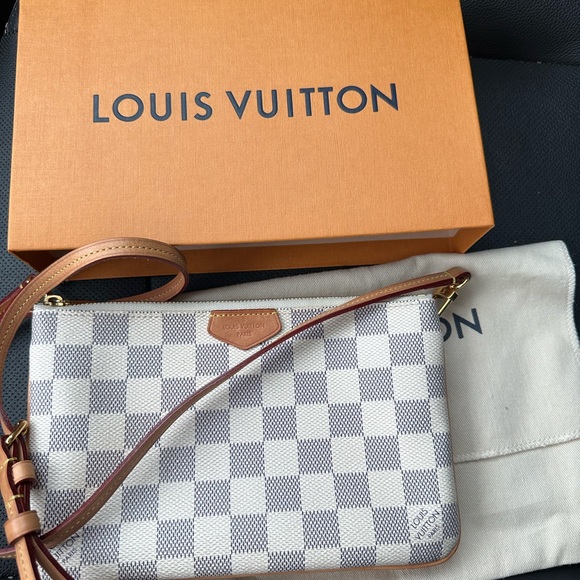 Louis Vuitton | Bags | Louis Vuitton Damier Azur Double Pocket ...
